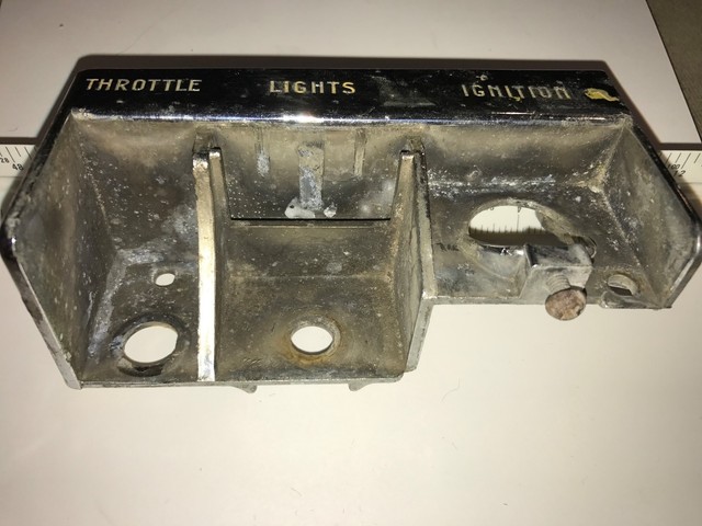 1940 Buick Chrome Dash Bezel for Throttle Ignition Light Part 1314349 ...