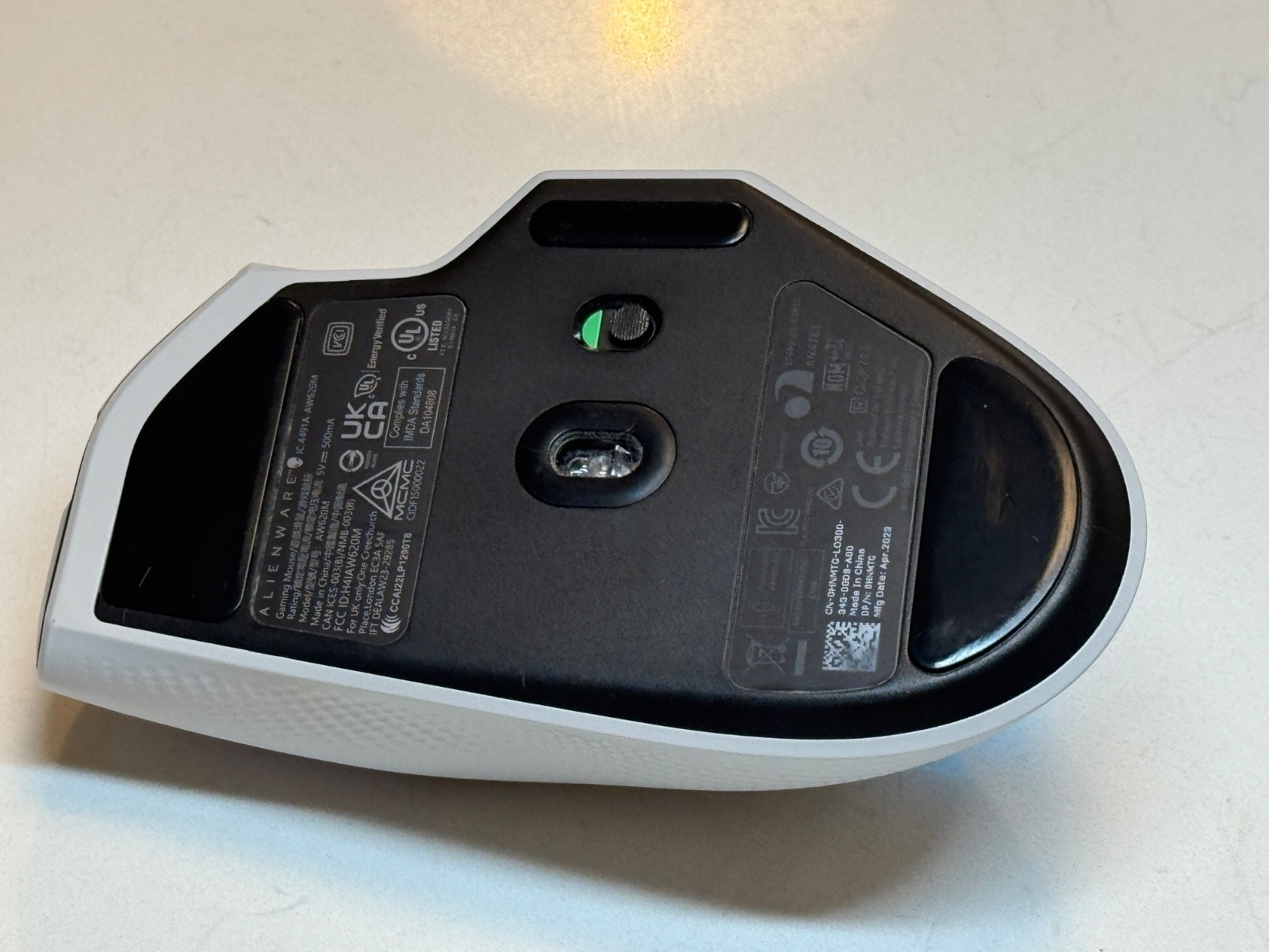 Alienware - AW620M Wireless Optical Gaming Mouse - Wired - Lunar Light ...