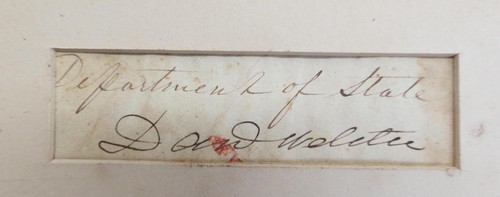 Daniel Webster (1782-1852) Politician Signed Autographed Cut Display | eBay