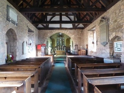 Photo 6x4 The interior of Hatfield church Hatfield/SO5959 View along ...