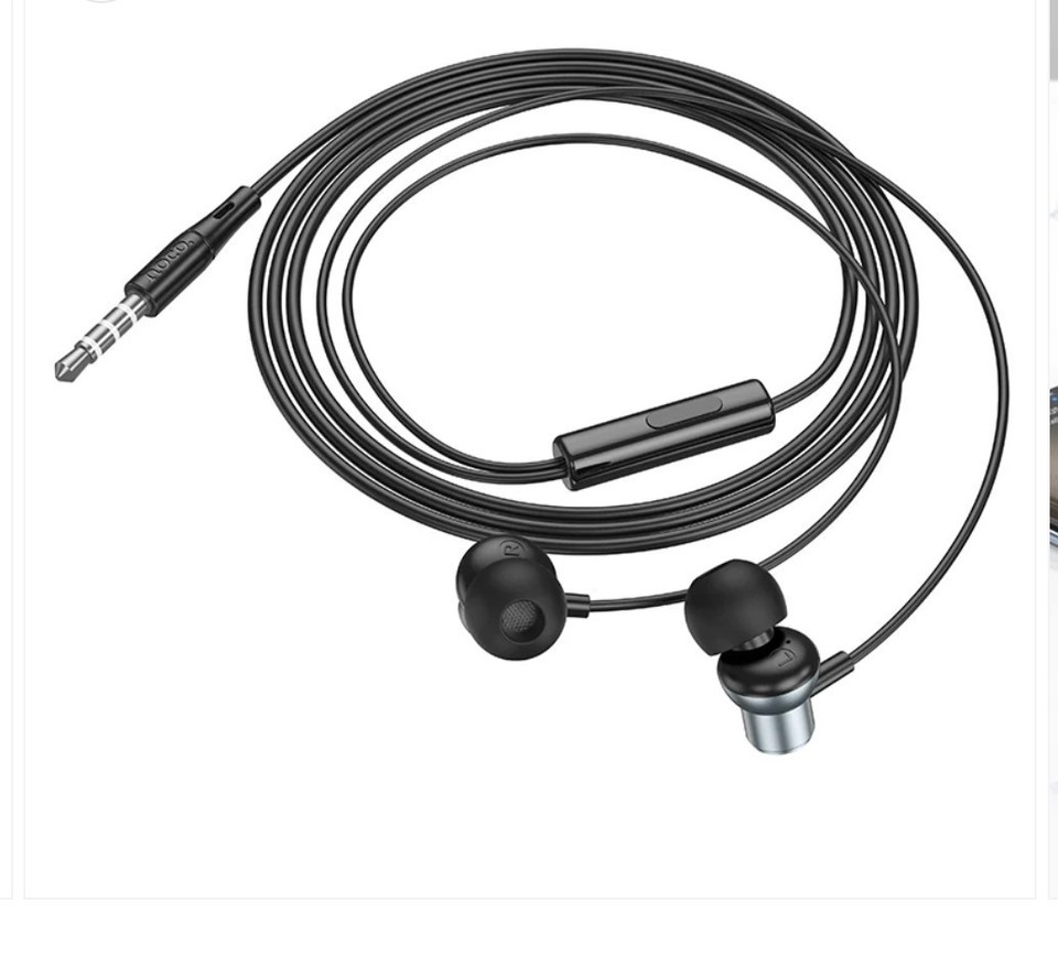 3.5mm Jack Handsfree with Mic Metal Sound Cavity 1.2 M Black | eBay UK