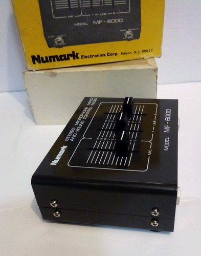 NUMARK ELECTRONICS Vintage founded in 1971 MF-6000 microphone mixer ...