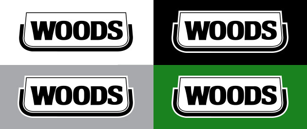 Woods Farm Equipment Premium Vinyl Decal Sticker 2-Pack - Implement ...