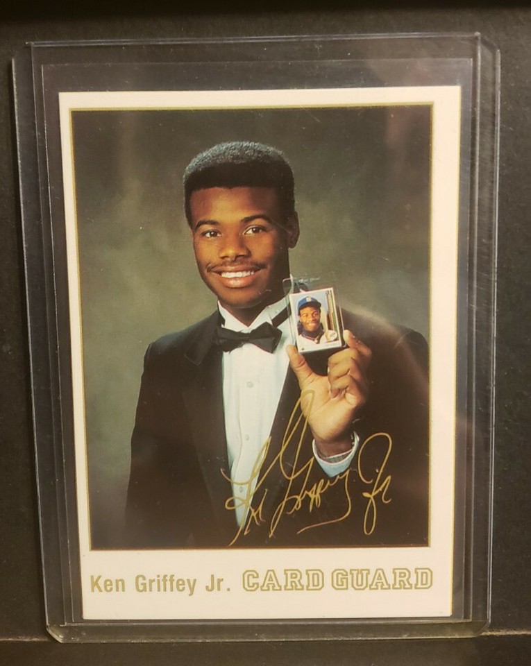 Ken Griffey Jr Lot Card Guard Gold Edition Signature Promo +Topps RC ...
