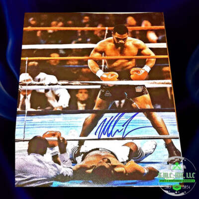 *IRON MIKE TYSON SIGNED AUTOGRAPHED 16X20 KNOCKOUT BADDESTMAN ON PLANET ...
