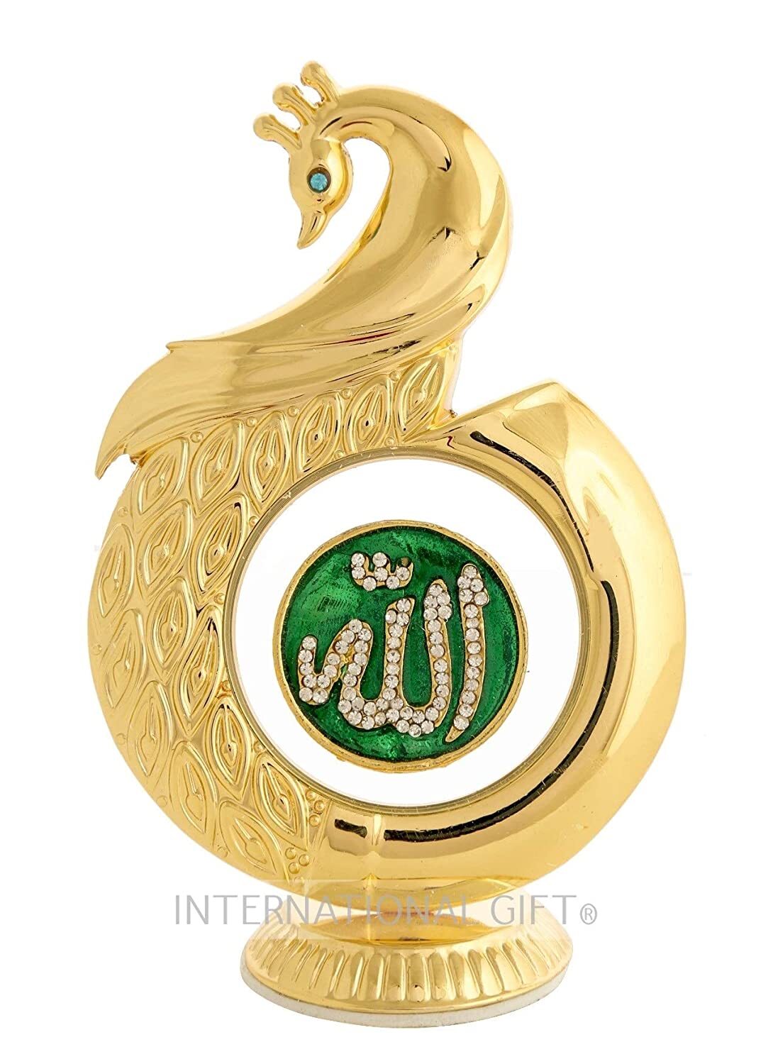 2 X Peacock Shape Islamic Religious Symbol Allah Sign Statue ( PACK OF ...
