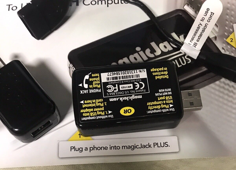 MAGIC JACK and MAGIC JACK PLUS, TWO COMPLETE KITS SETS FOR FREE CALLS | eBay