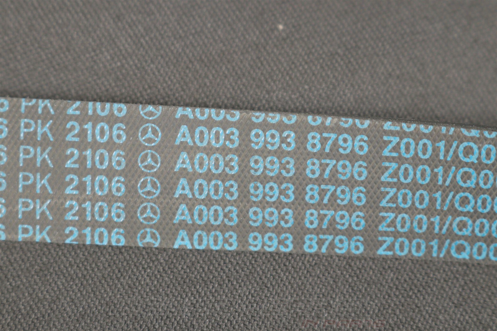 100Km A0039938796 Mercedes W222 M276 V6 GASOLINE Engine Serpentine Belt ...