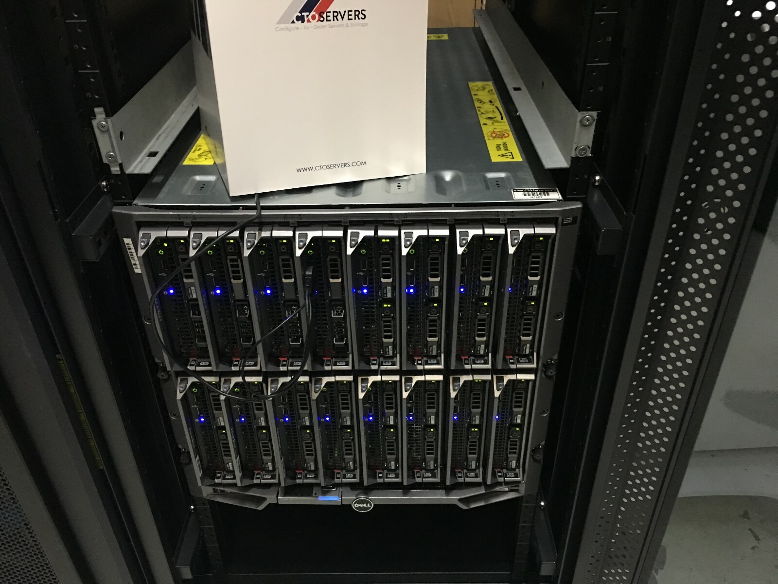 DELL M1000e Blade Enclosure w/16x DELL M520 Server Blades *256 Cores ...