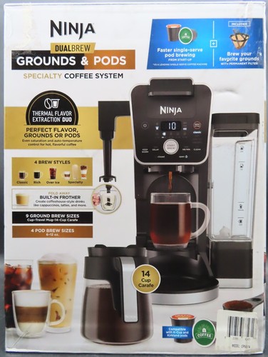 Ninja Coffee Maker Ninja DUALBREW Ground & Pods Hot & Iced Coffee Maker ...