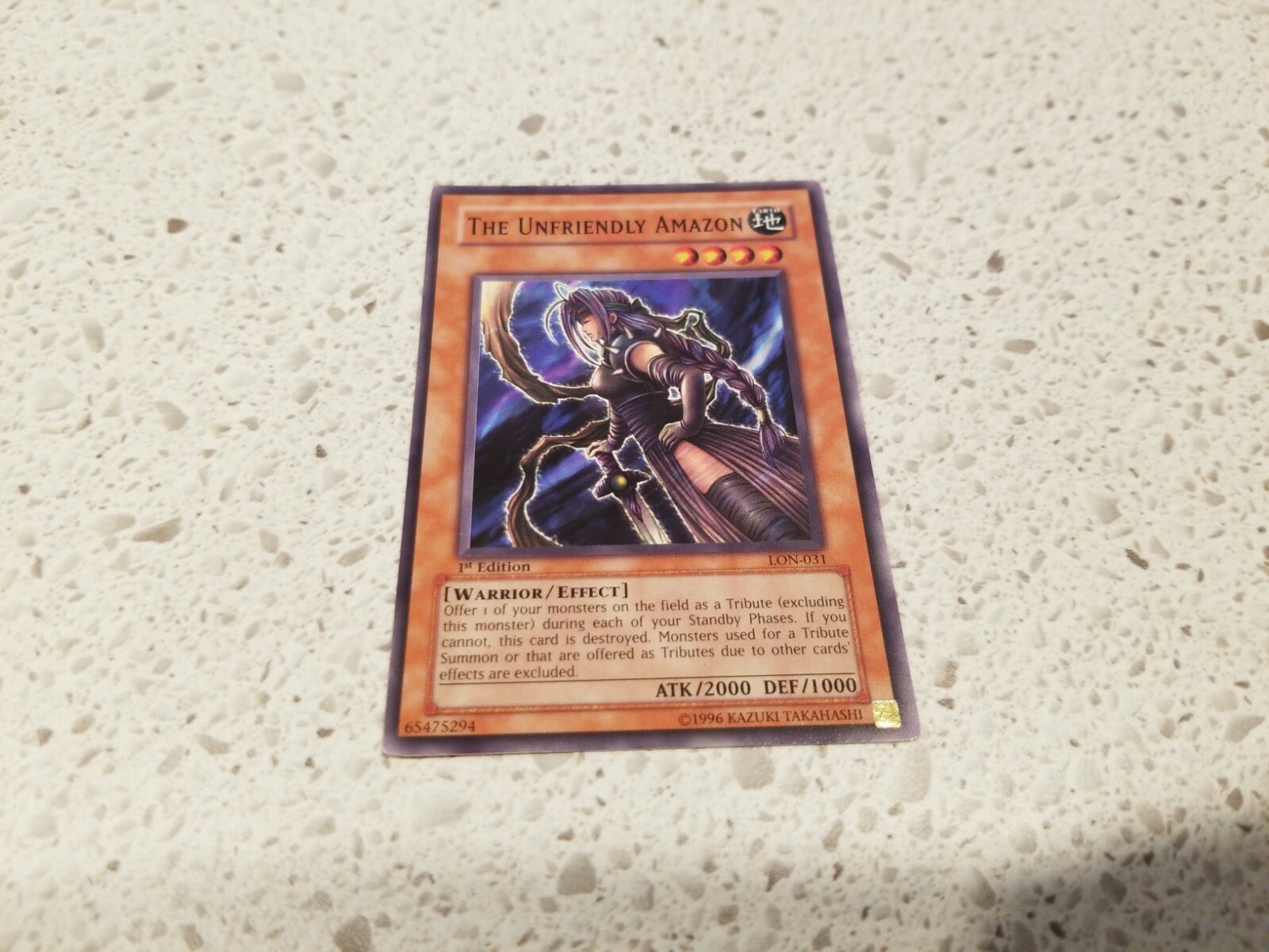 Yu-Gi-Oh! TCG - 1st Edition - The Unfriendly Amazon - LON-031 -- Near ...