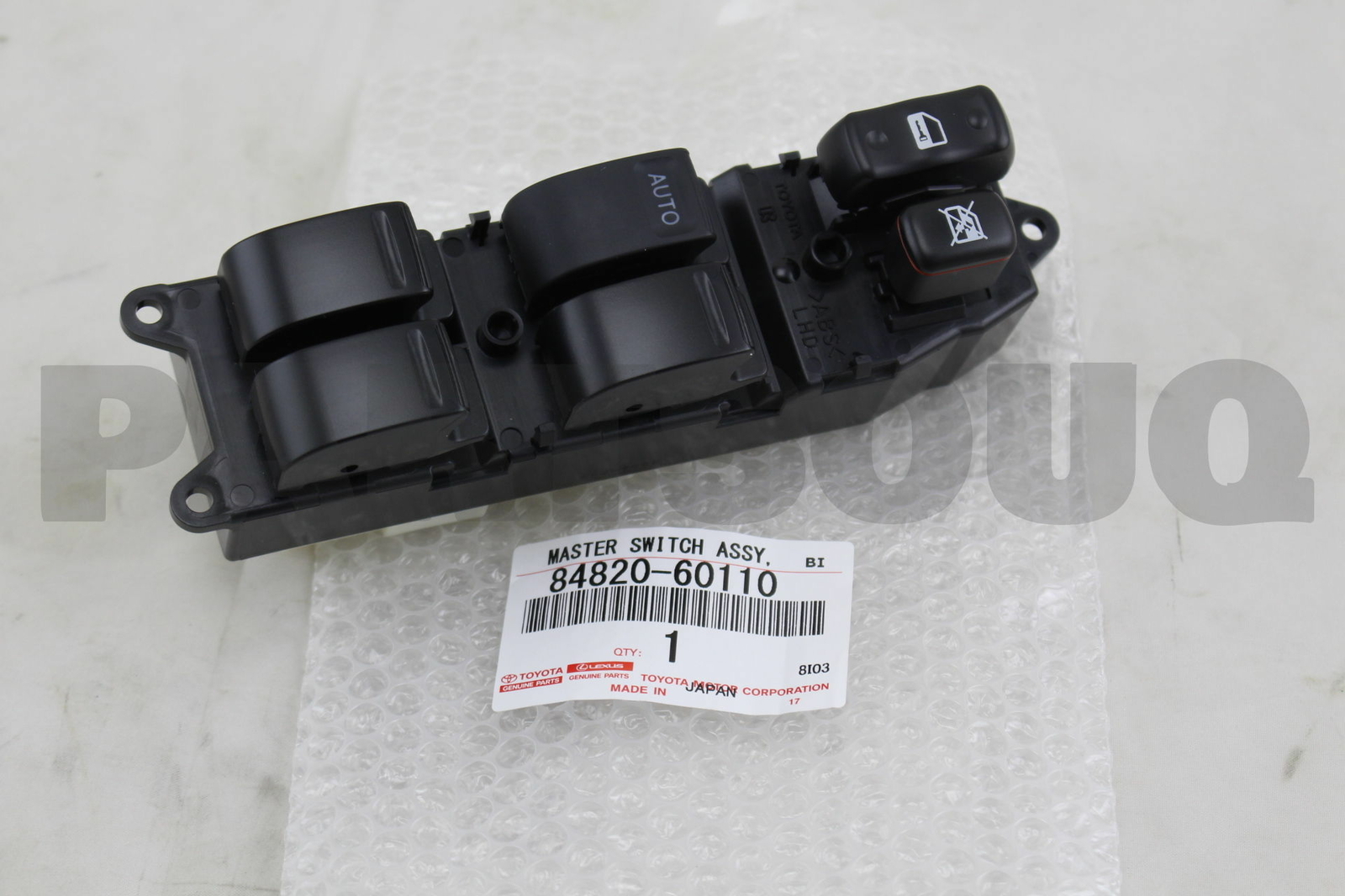 8482060110 Genuine Toyota MASTER SWITCH ASSY, POWER WINDOW REGULATOR ...