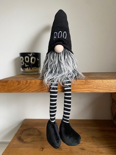 Halloween Gonk Decoration - Assorted Designs Pumpkin Bat Sitting Legs ...