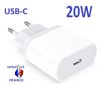 Prise 220 v secteur 20W Prise Chargeur Secteur Rapide USB C | eBay