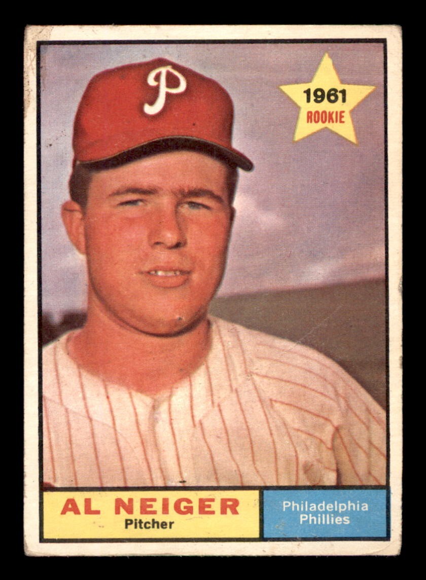 1961 Topps Baseball #202 Al Neiger PR *e1 | eBay