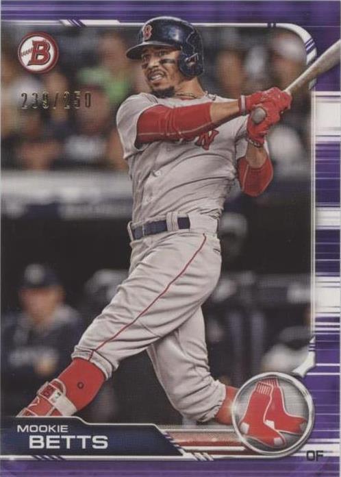 2019 Bowman - Mookie Betts #50 Purple /250 for sale online | eBay