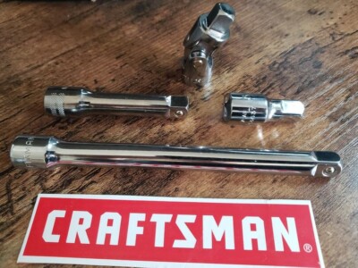 Craftsman Extension 4pc Set 3/8" Dr 1.5" 3" 6" Long & universal new | eBay