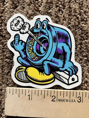 Santa Cruz Slime Balls Wheels Puff Balls Skateboard Sticker 3" OEM | eBay