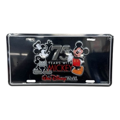 Walt Disney World 75 YEARS with MICKEY Mouse 2003 METAL LICENSE PLATE ...