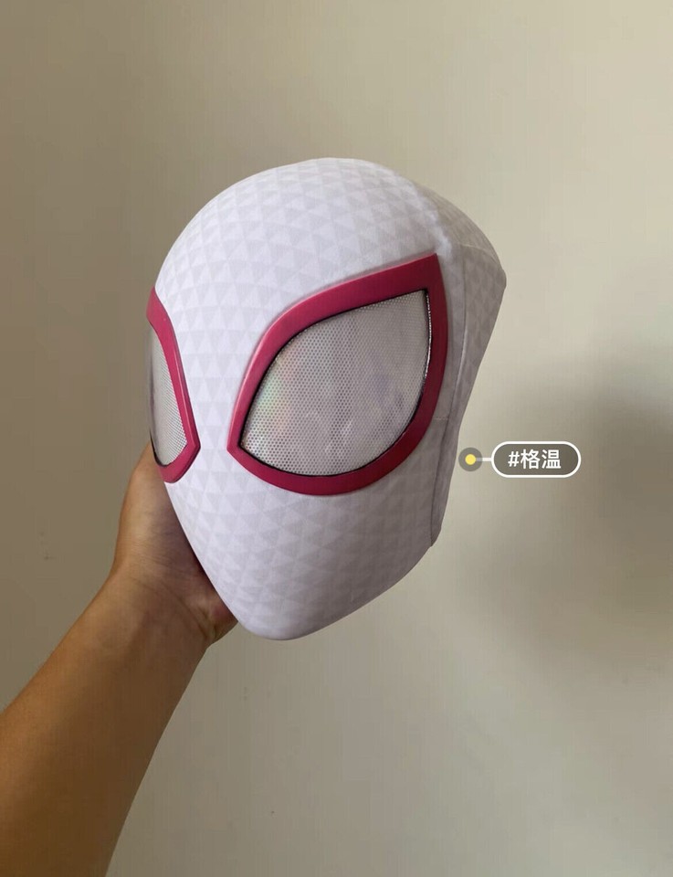Spider-Gwen Cosplay Helmet Spider-Man Across The Spider-Verse Mask ...