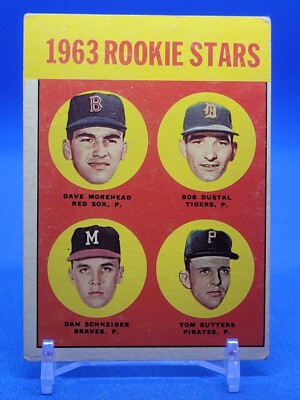 1963 Topps Stars Dave Morehead Bob Dustal Dan Schneider Tom Butters ...
