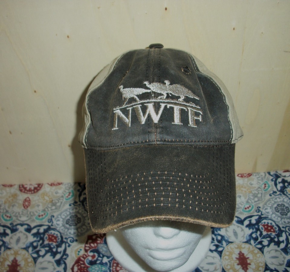NWTF National Wild Turkey Federation Cap Brown Tan Trucker Hat ...