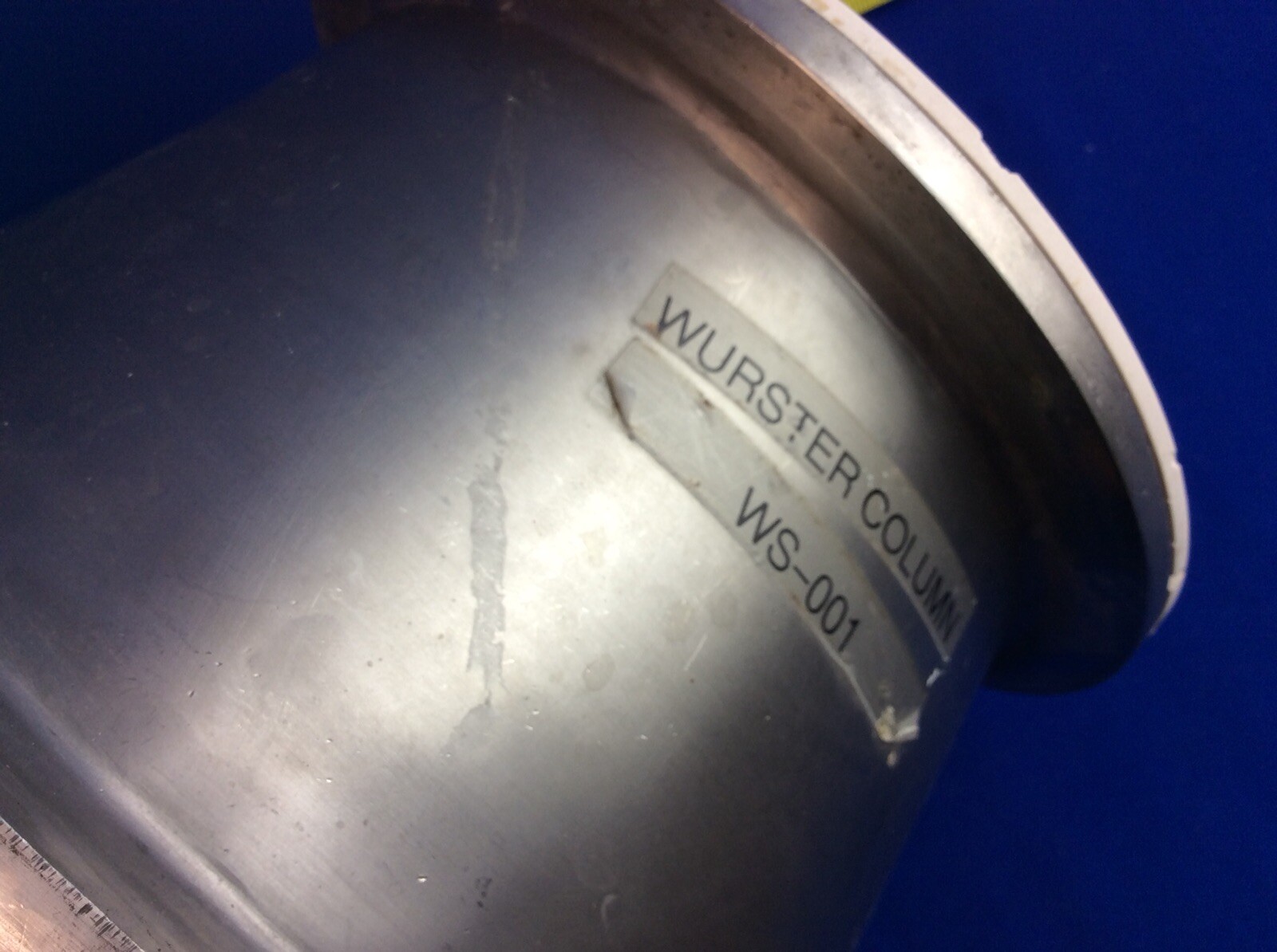 GLATT WURSTER COLUMN EXPANSION CHAMBER 8-7/8"DIA TOP x 6-7/8"DIA BOTTOM ...