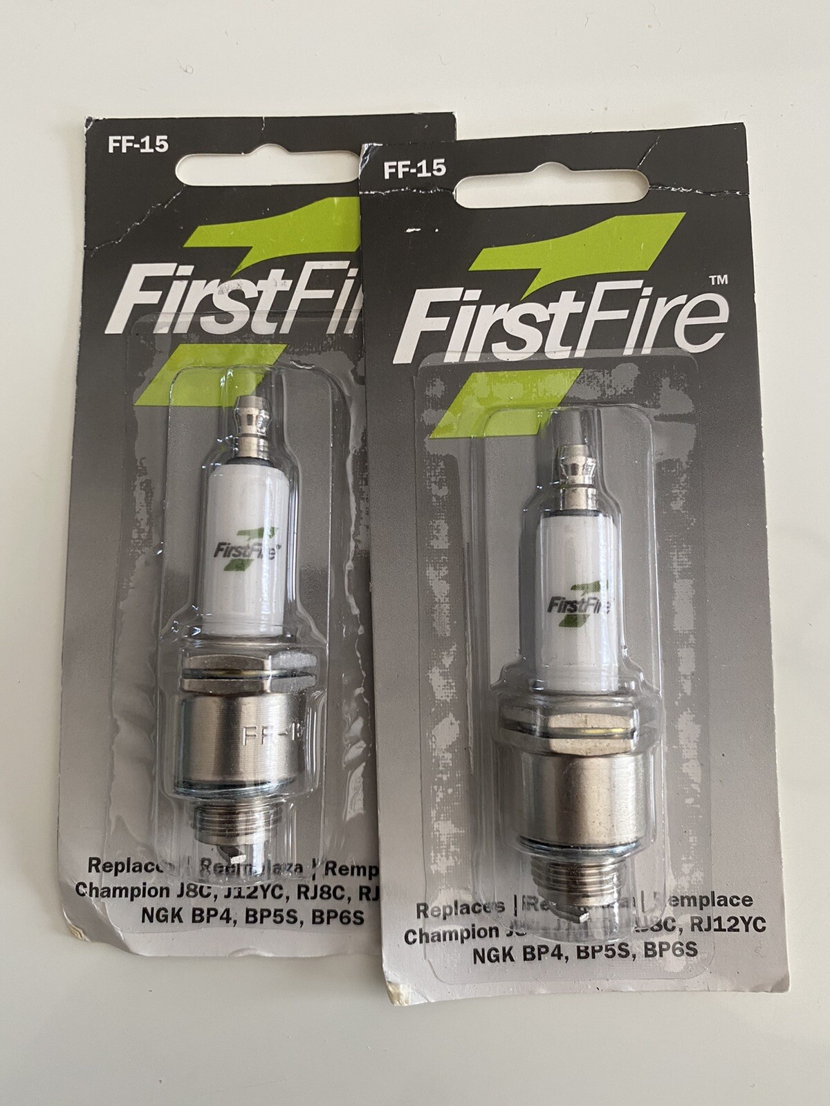 Lot of 2 FF-15 First Fire Spark Plug Plugs Lawn Mower J8C J12YC RJ8C ...
