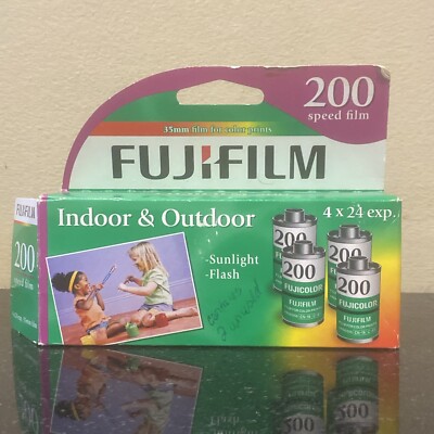 Fujifilm 35mm 200 Speed Color Film-2 Rolls 24 Exposures Indoor Outdoor ...