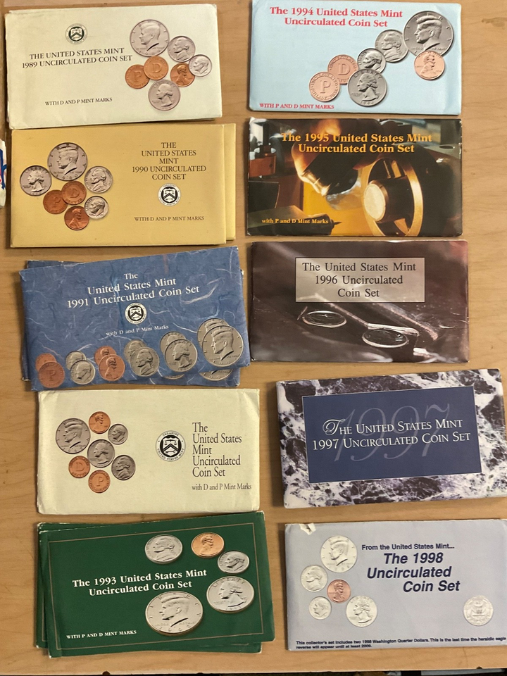 Empty Mint Set Envelopes & Proof Set Boxes 1965 - 2025 60+ No Coins | eBay