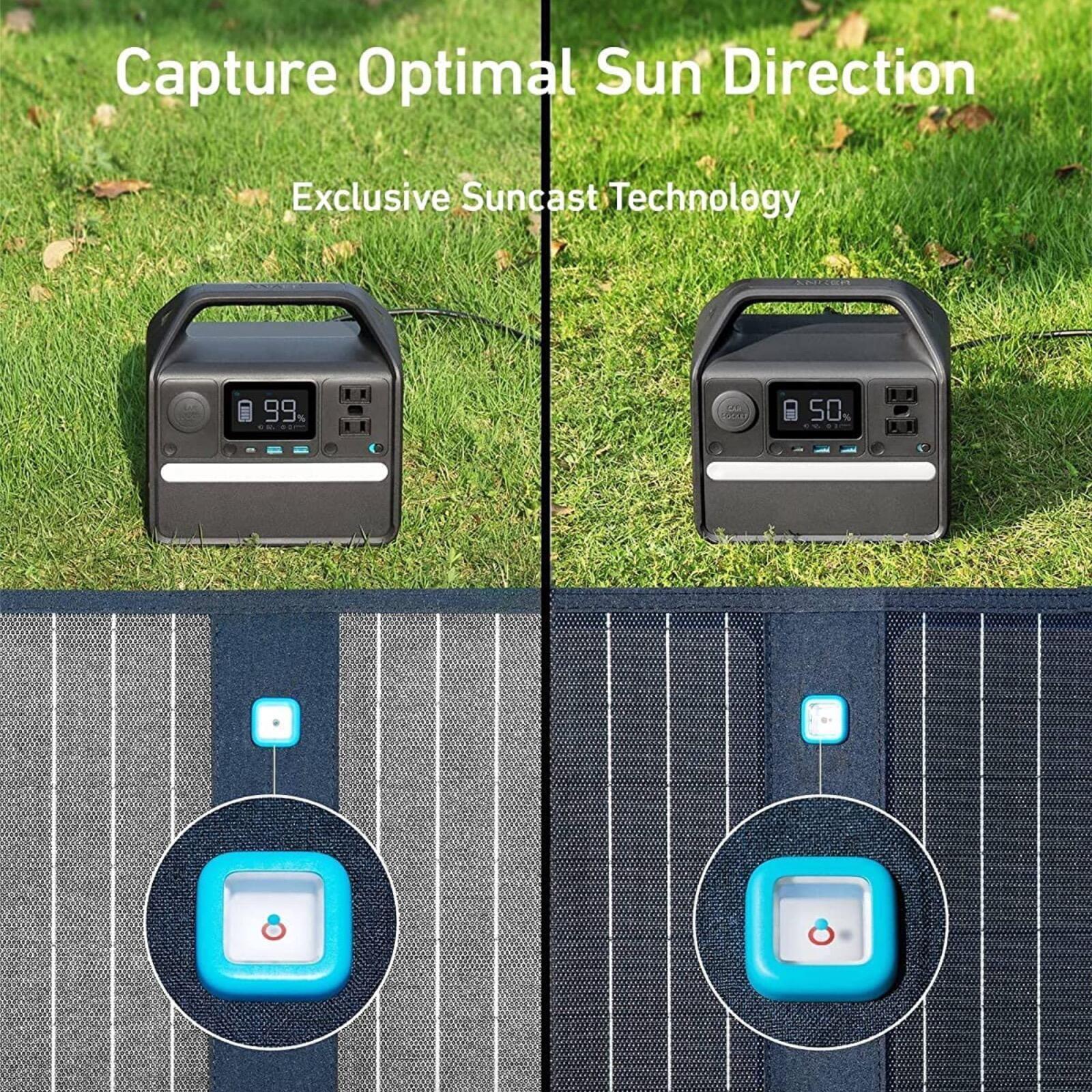 Anker 535 Solar Generator Portable Battery 512Wh + 100w Anker 625 Solar ...