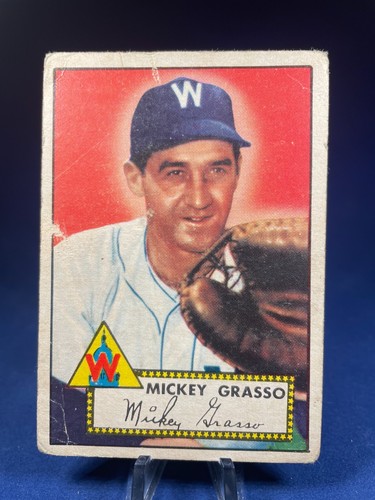 1952 Topps Baseball Card Mickey Grasso #90 Washington Senators | eBay
