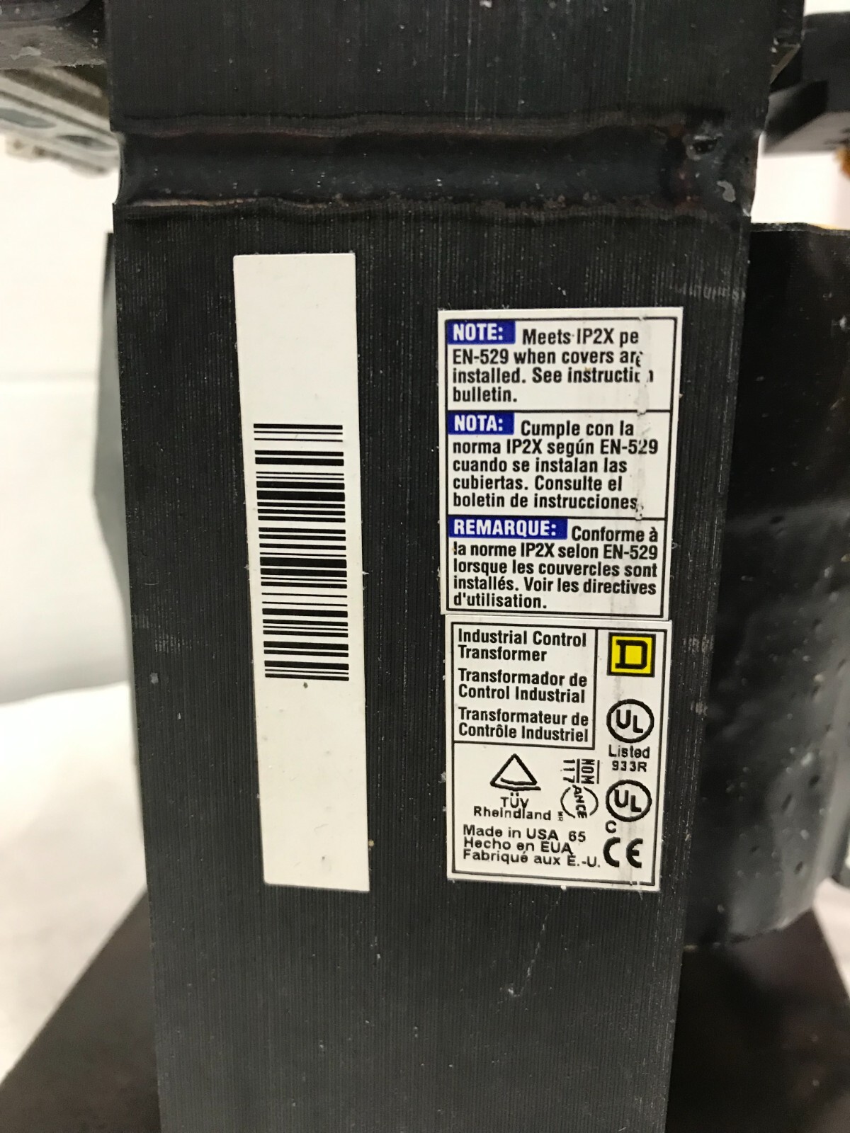 SQUARE D 9070T3000D1 Transformer 3kVA, 230/460VAC Primary, 115VAC ...