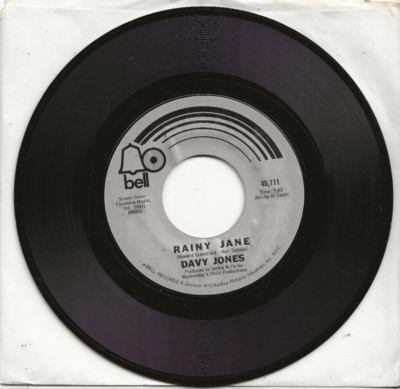 DAVY JONES MONKEES RAINY JANE RARE 1971 USA SOLO SINGLE, MINT, NEW | eBay