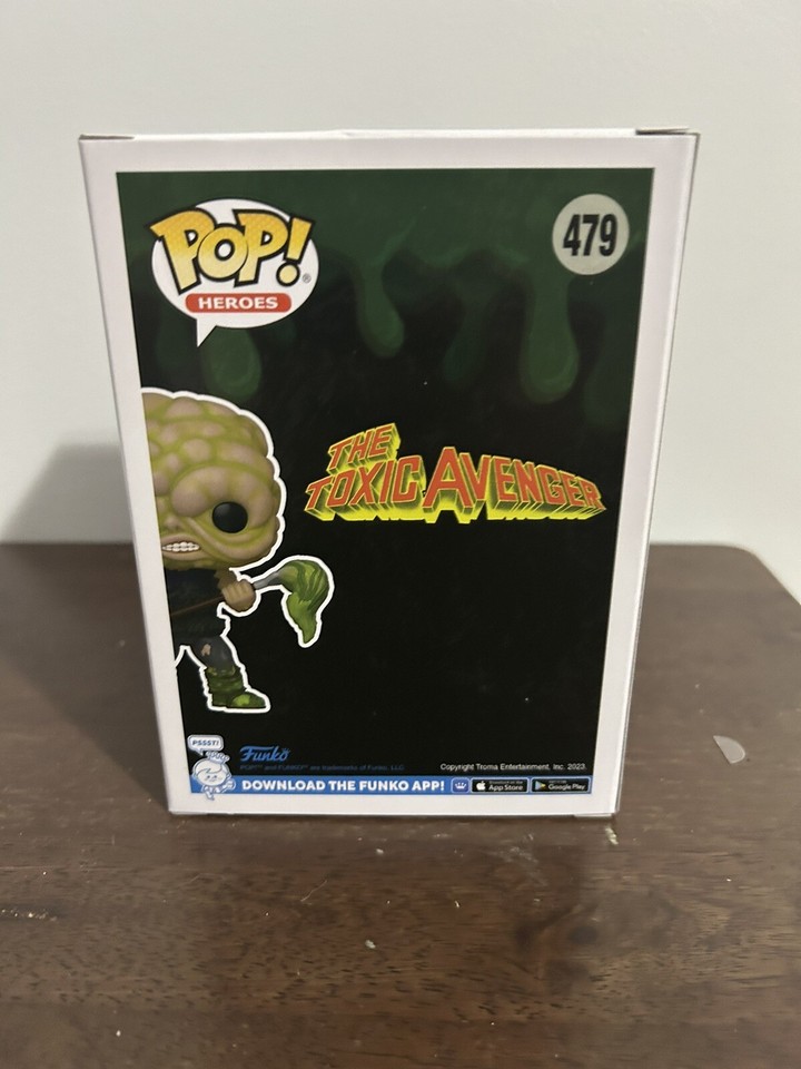 Funko Pop Toxic Avenger #479 GITD NYCC Official Sticker 2023 W/ Hard ...