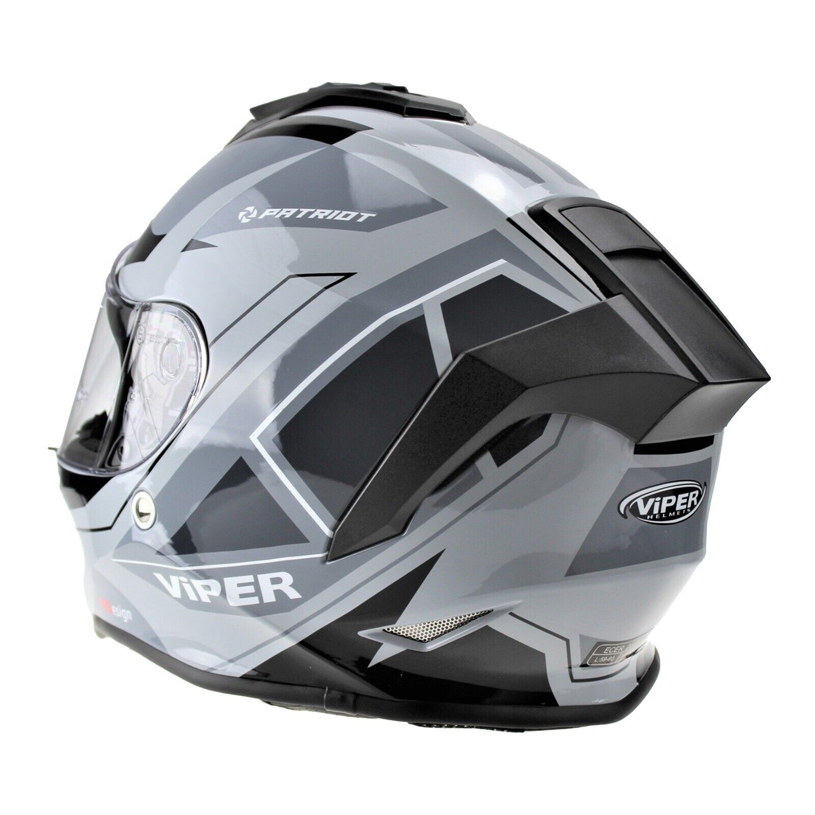 VIPER RS-55 FULL FACE ACU GOLD MOTORCYCLE MOTORBIKE CRASH HELMET ...