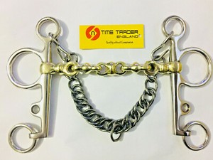 Pelham Waterford Horse Bit With Curb Chain All size | eBay
