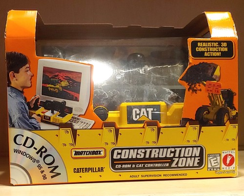 NIB: Matchbox Caterpillar Construction Zone CD ROM & CAT Controller ...