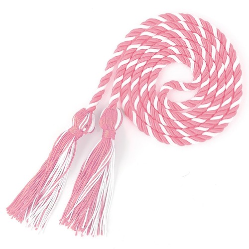 Pink White Graduation Cords Cords for Graduation 2025 Graduation Tassel ...