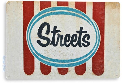 Streets Ice Cream Sign Ice Cream Parlor Metal Tin Sign Decor C352 ...