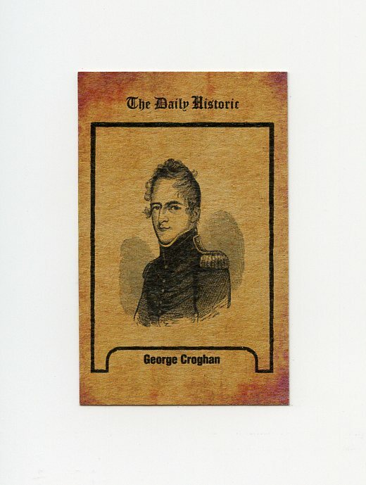 #TN25569 GEORGE CROGHAN Daily Historic Trade Card RARE | eBay