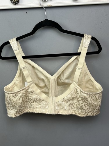 Zero Bound Wireless Floral Bra Women Plus Size 48D Nude Ivory NEW | eBay