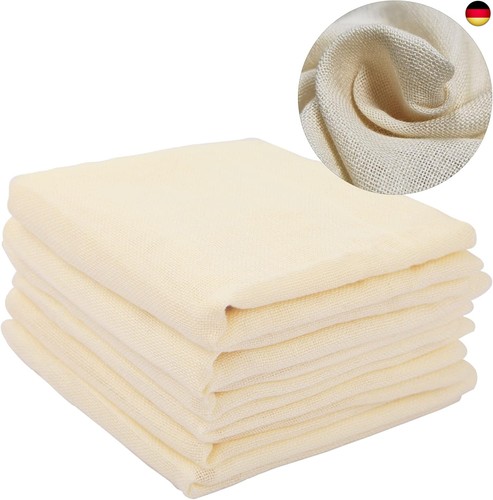 Passiertuch Käsetuch Cheesecloth Leinentuch 6Stück Reine Baumwolle W ...