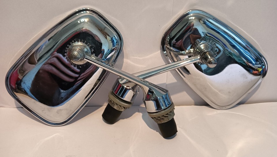 DESMO WING MIRRORS NOS PAIR BMC MINI AUSTIN MORRIS MG TRIUMPH IMP FORD ...