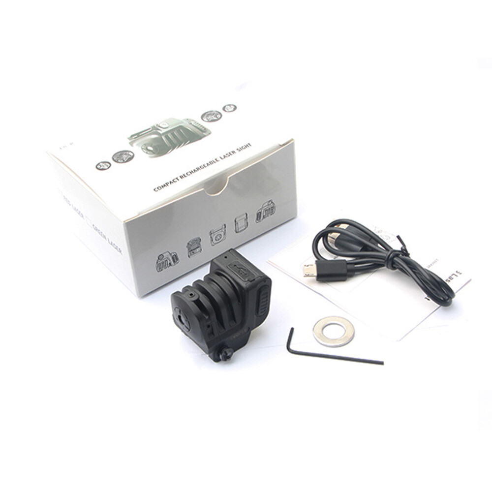 USB Rechargeable Pistol Gun Green/Blue Laser Sight 20mm For Glock 17 ...