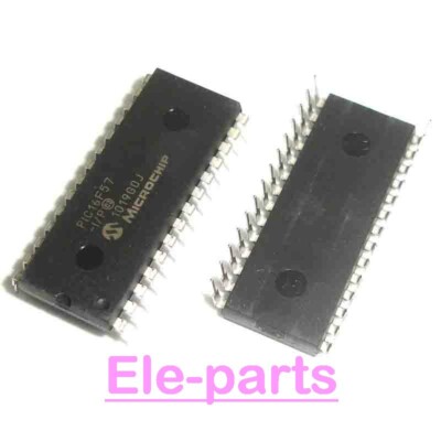 2 PCS PIC16F57-I/P DIP-28 16F57-I/P Flash-Based 8-Bit CMOS ...
