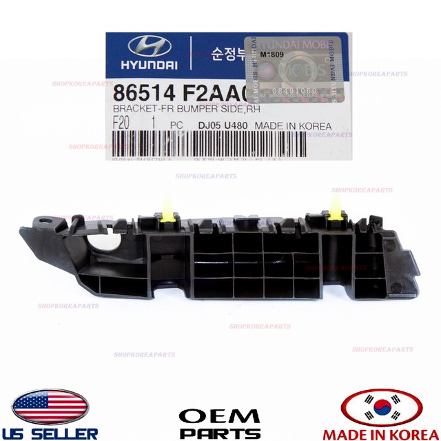 BUMPER FRONT BRACKET MOUNTING RIGHT GENUINE! ELANTRA SEDAN 2019-2020 ...