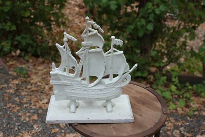 Heavy Vintage Cast Brass Pirate Ship,12 X 12" | eBay