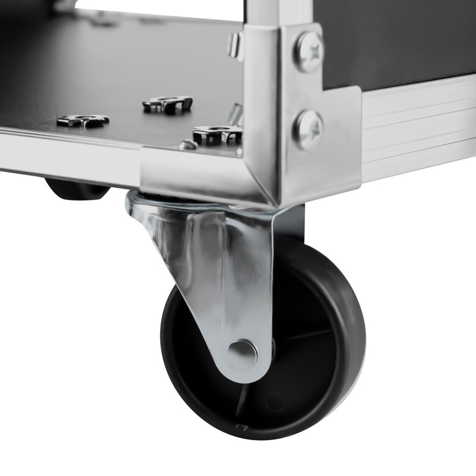 19 Inch 16U 4 Post Server Rack Open Frame Rolling Network Data Rack w ...