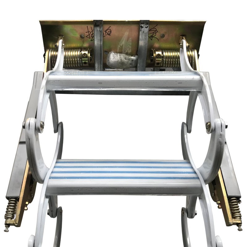 10+2 Steps 8.2Ft White Wall Mounted Folding Loft Up-down Ladder Stairs ...